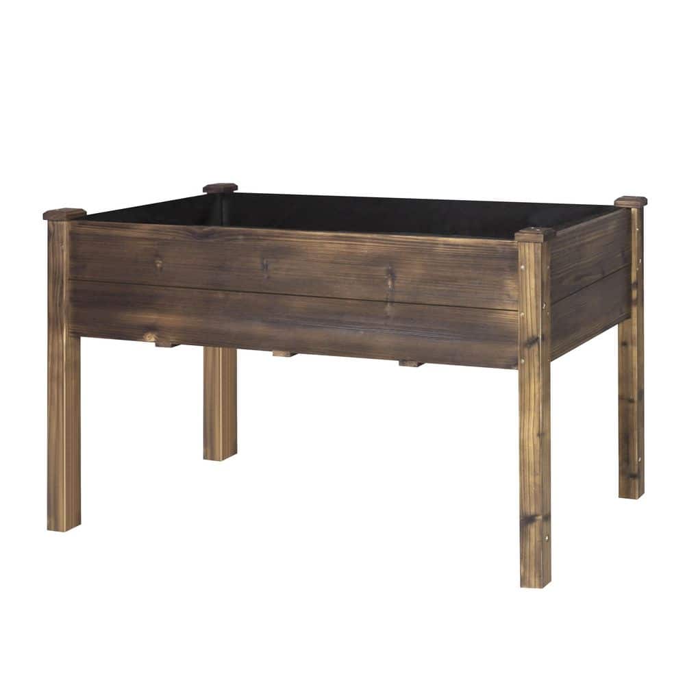 Reviews for VEIKOUS 48 in. L x 24 in. W x 30 in. H Carbonized Cedar ...