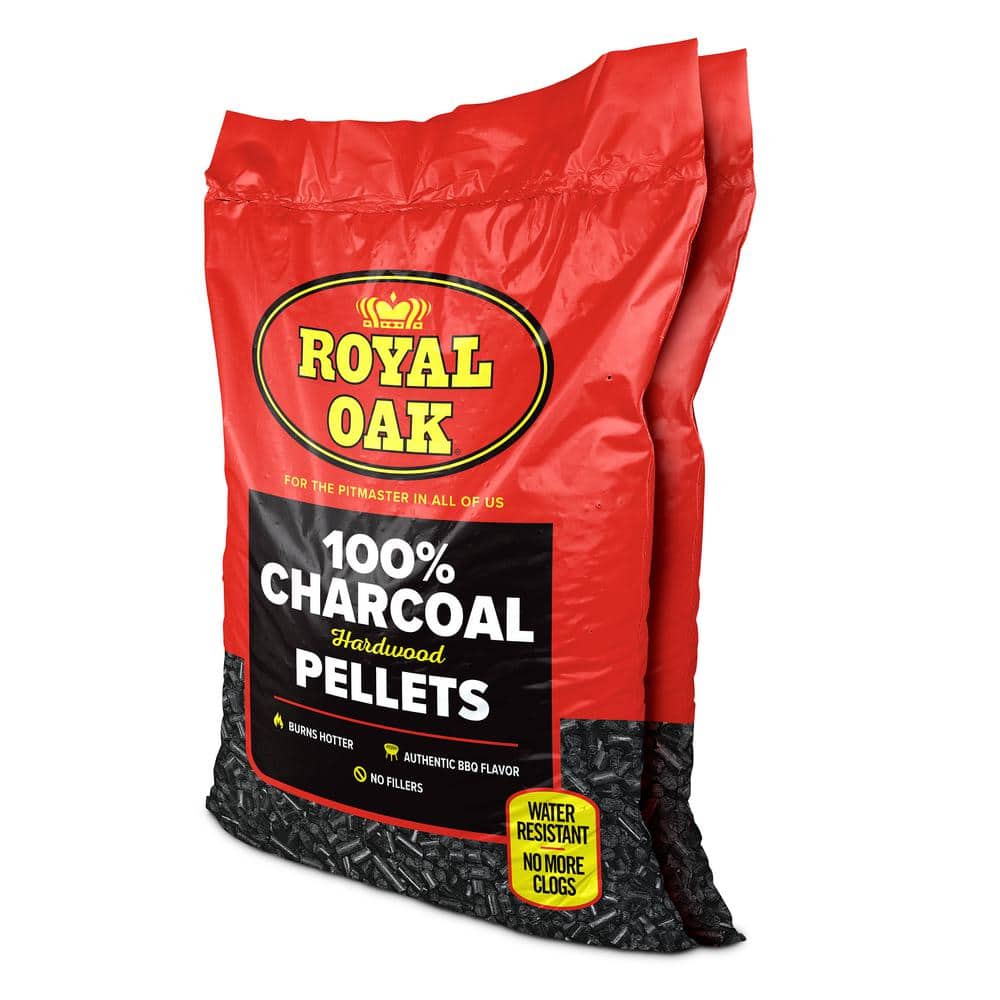 Royal Oak 20 lbs. 100% Charcoal Hardwood Pellets (2-Pack) 800002327 ...