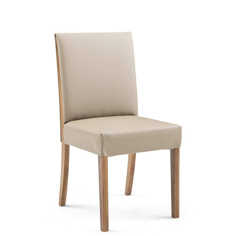 Herval Almond Oak/Brown Upholstered Dining Chair (Set of 2) 50102510 ...