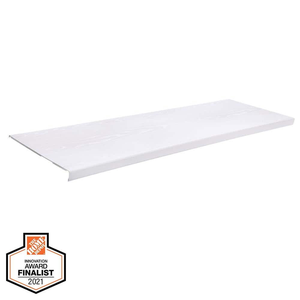 Everbilt 48 in. x 16 in. Wire Closet Shelf Decorative Shelf Cover-White ... Everbilt 48 in. x 16 in. Wire Closet Shelf Decorative Shelf Cover-White ...