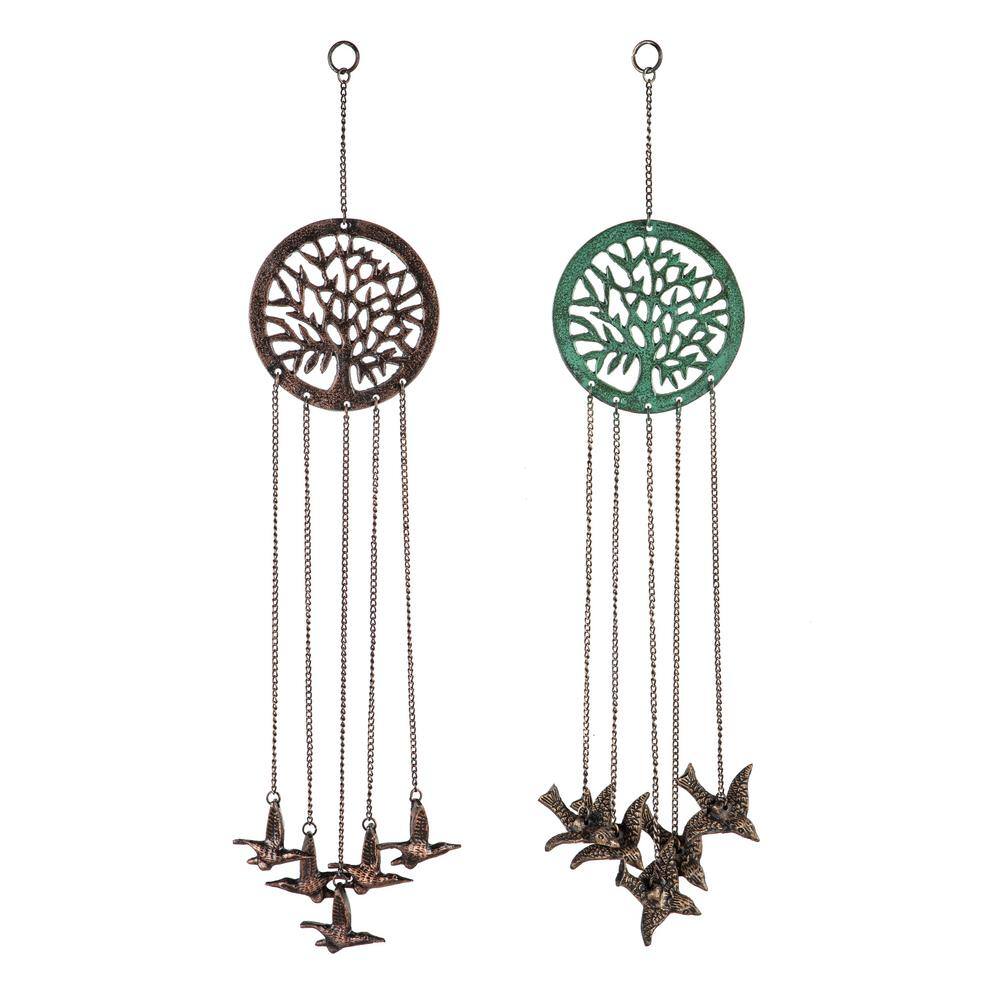 Evergreen Enterprises 27 in. Artisan Cast Aluminum Wind Chime Mobile ...