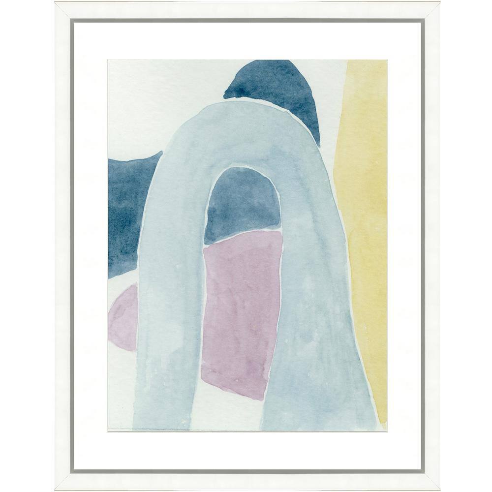 Vintage Print Gallery "Abstract blue" Framed Archival Paper Wall Art ...