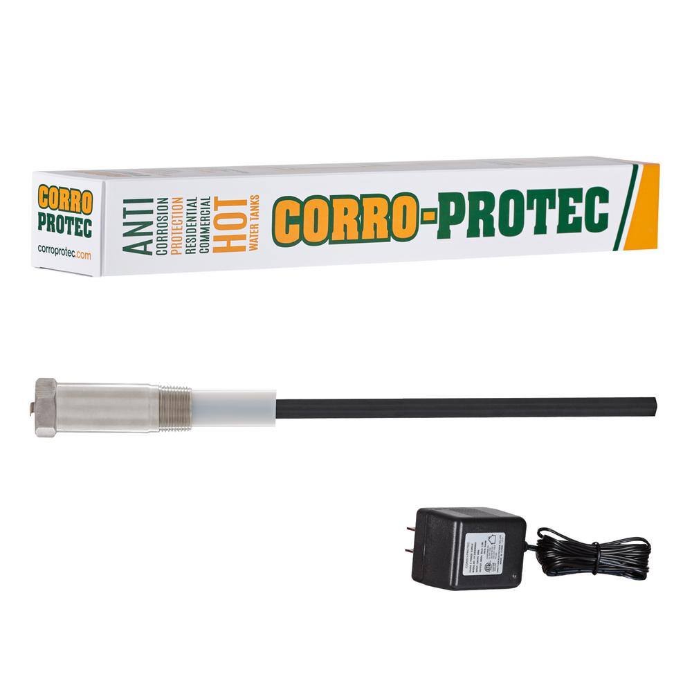 CORRO-PROTEC Powered Anode Rod For 90-120 Gal. Residential Water Heater ...