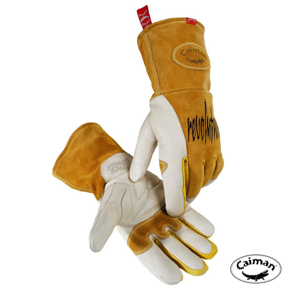 Reviews for Caiman Extra Large Gold Ergonomic Cow Grain MIG Welding ...