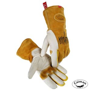 Caiman Small Premium Goat Grain TIG/Multi-Task Welder's Glove with ...
