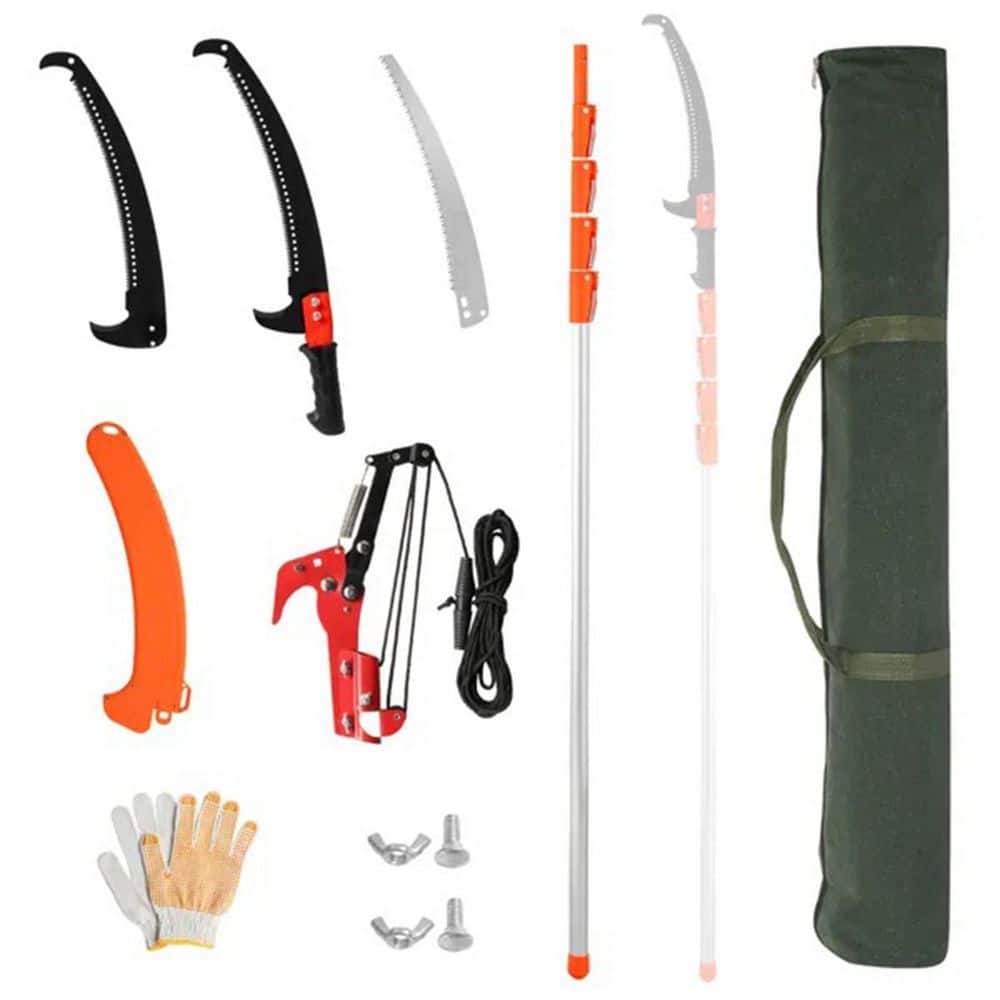 spca 16 in. Alloy Steel Blade Tree Pruner Manual 24 ft. Pole Saw for ...