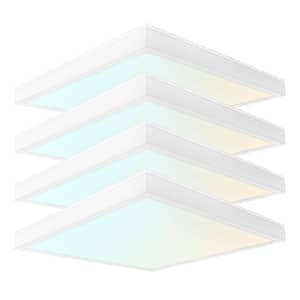 NuWatt 1 ft. x 1 ft. 120V Surface Mount Integrated LED Panel Internal ...