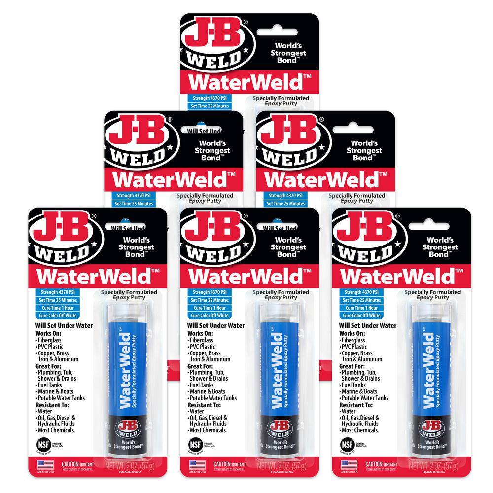 J-B Weld WaterWeld 2 oz. Epoxy Putty Stick (Case of 6) 8277H-6 - The ...