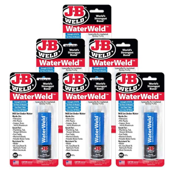 J-B Weld WaterWeld 2 oz. Epoxy Putty Stick (Case of 6) 8277H-6 - The ...