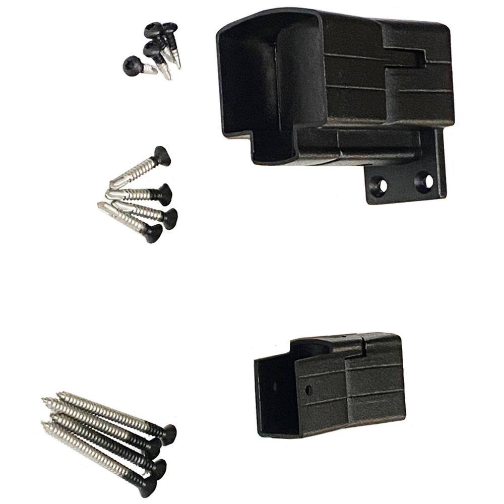 Vista 3 in. H x 2.5 in. W Black Aluminum Universal Angle Bracket for ...