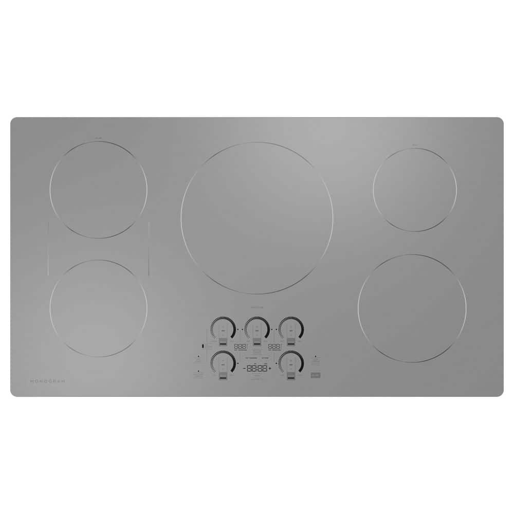 Monogram 36 in. Smart Smooth Induction Touch Control Cooktop in ...