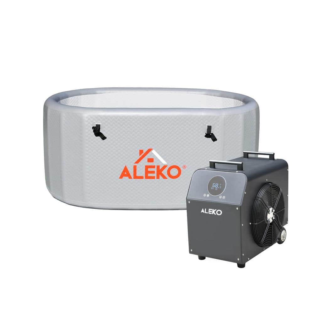 ALEKO Arctica Series 1-Person 0-Jet Inflatable Cold Plunge and 0.8 ...