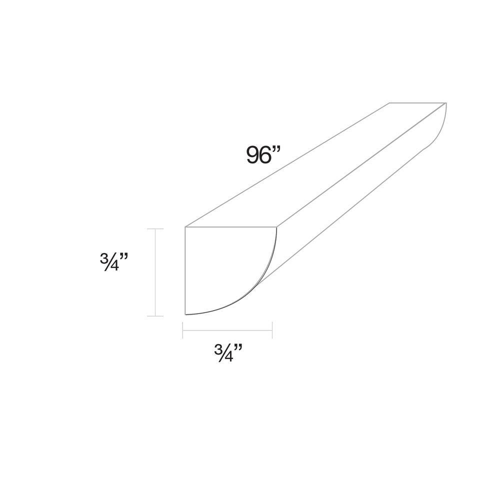 Jamestown Recessed 96 in. W x 0.75 in. H x 0.75 in. D in Espresso ...