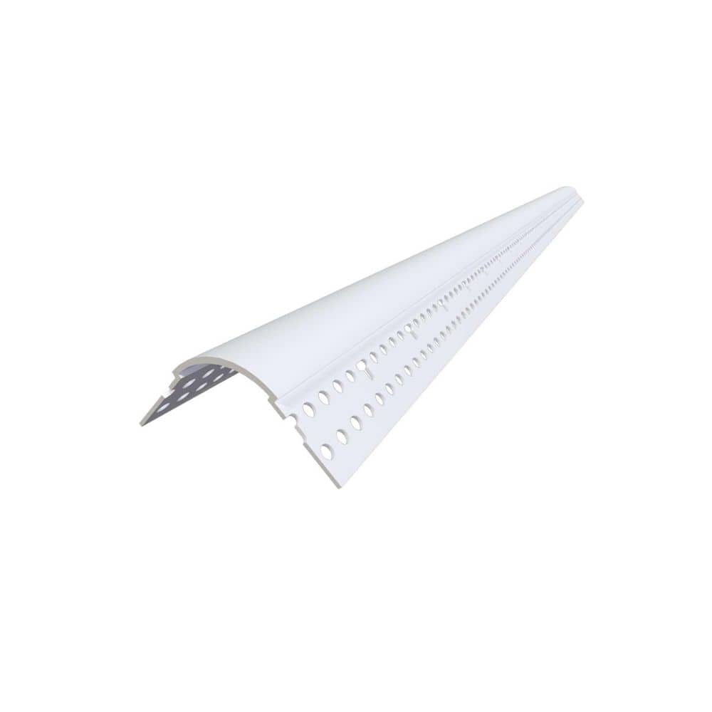 Trim-Tex 1.5 in x 1.5 in x 10 ft. Vinyl Bullnose Drywall Corner Bead ...