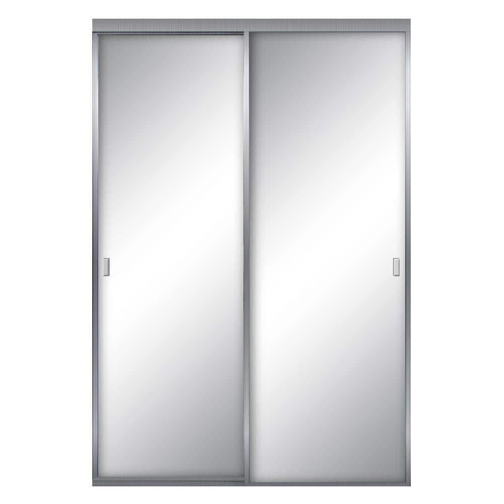 Contractors Wardrobe 60 in. x 81 in. Aurora Brushed Nickel Aluminum ...