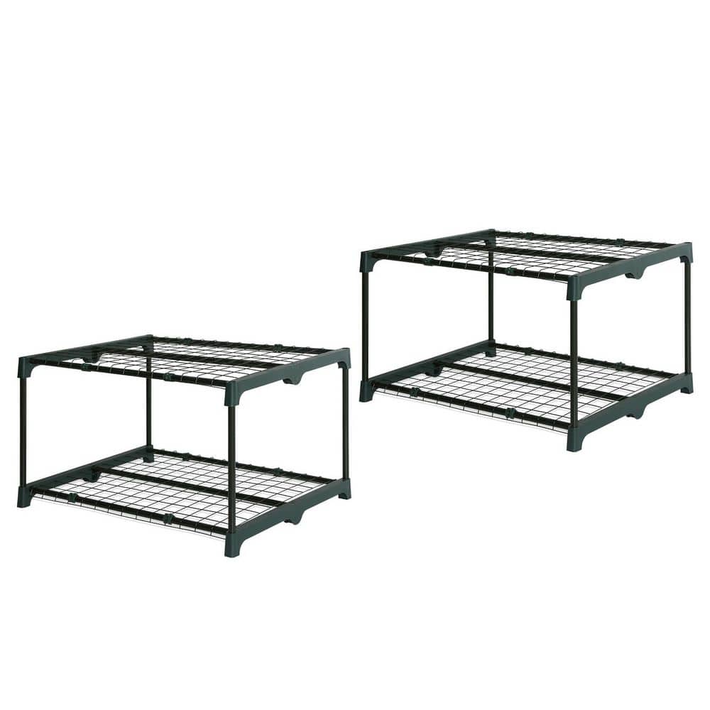 EAGLE PEAK 27'' W x 19'' D x 16'' H 2-Tier Greenhouse Shelving Plant ...