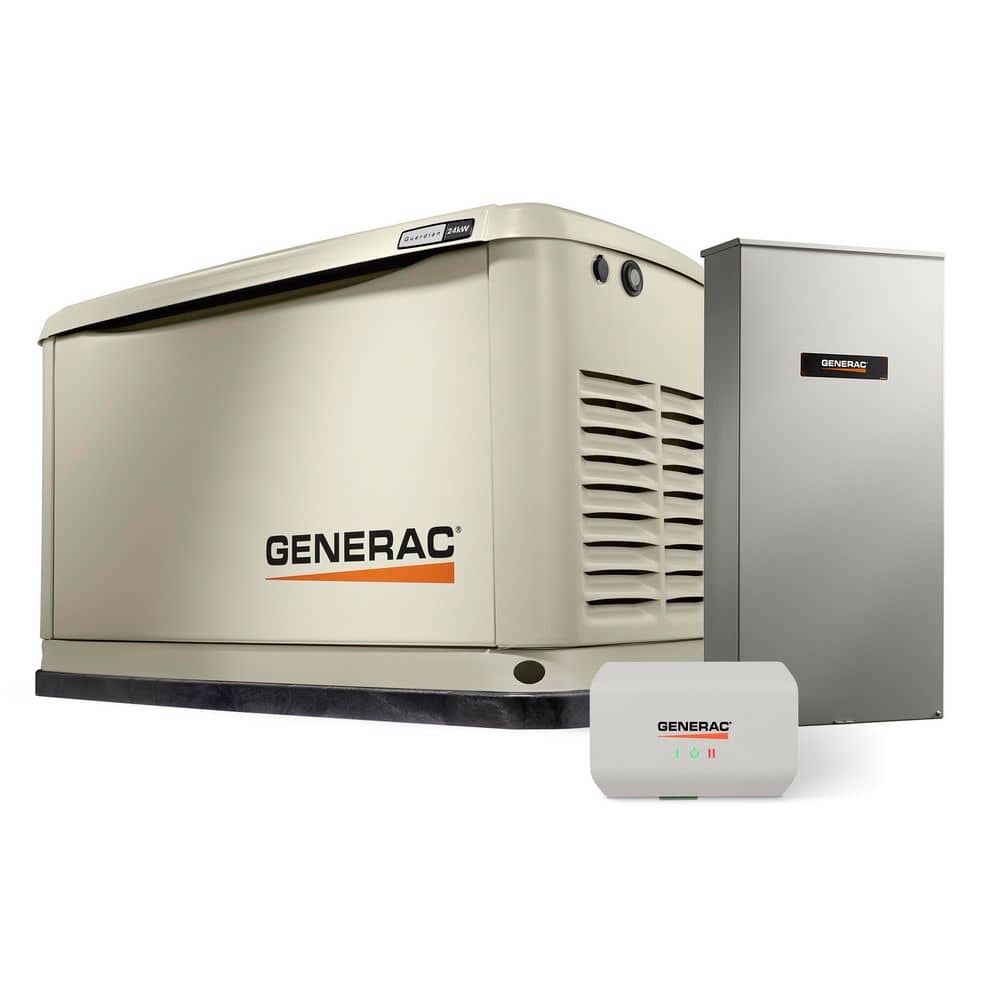 Generac 24,000 Watt Dual Fuel Home Standby Generator with Smart Home ...