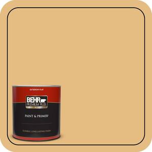 BEHR PREMIUM PLUS 8 oz. #320D-4 Arizona Tan Semi-Gloss Interior ...