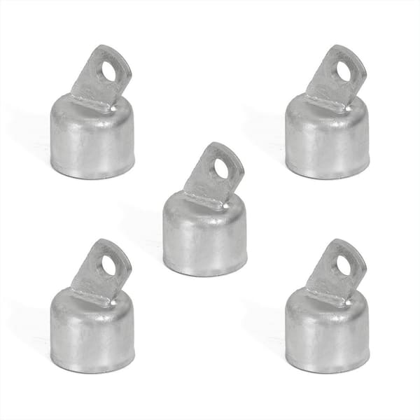 Fencer Wire 1-5/8 in. Chain Link Fence Silver Galvanized Steel Top Rail ...