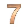 Barton 4 in. House Door Number 7 ABS Plated Self Adhesive Bronze ...