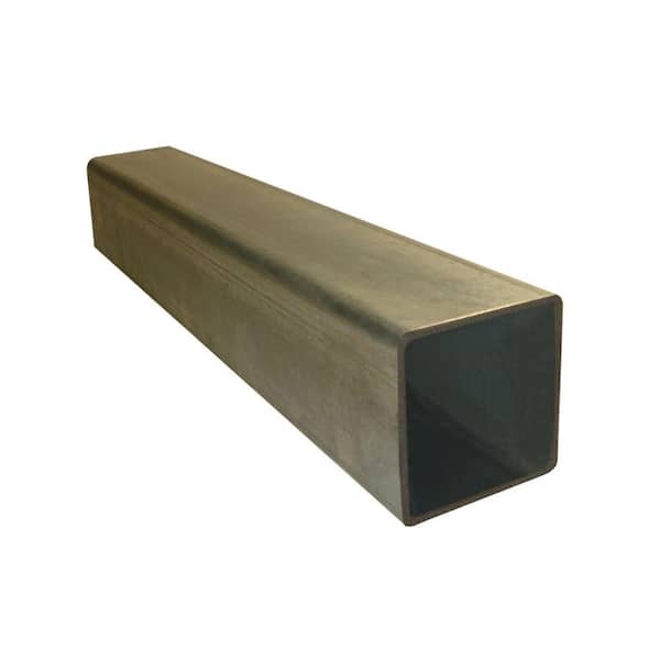 Protecto Fence 1 in. x 1 in. x 20 ft. Gray Metal Square Fence Post ...