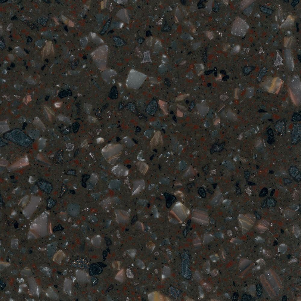 LG Hausys HI-MACS 2 in. Solid Surface Countertop Sample in Kohala LG ...