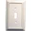 AMERELLE Savannah 1 Gang Coax Wood Wall Plate - White 4040CXDW