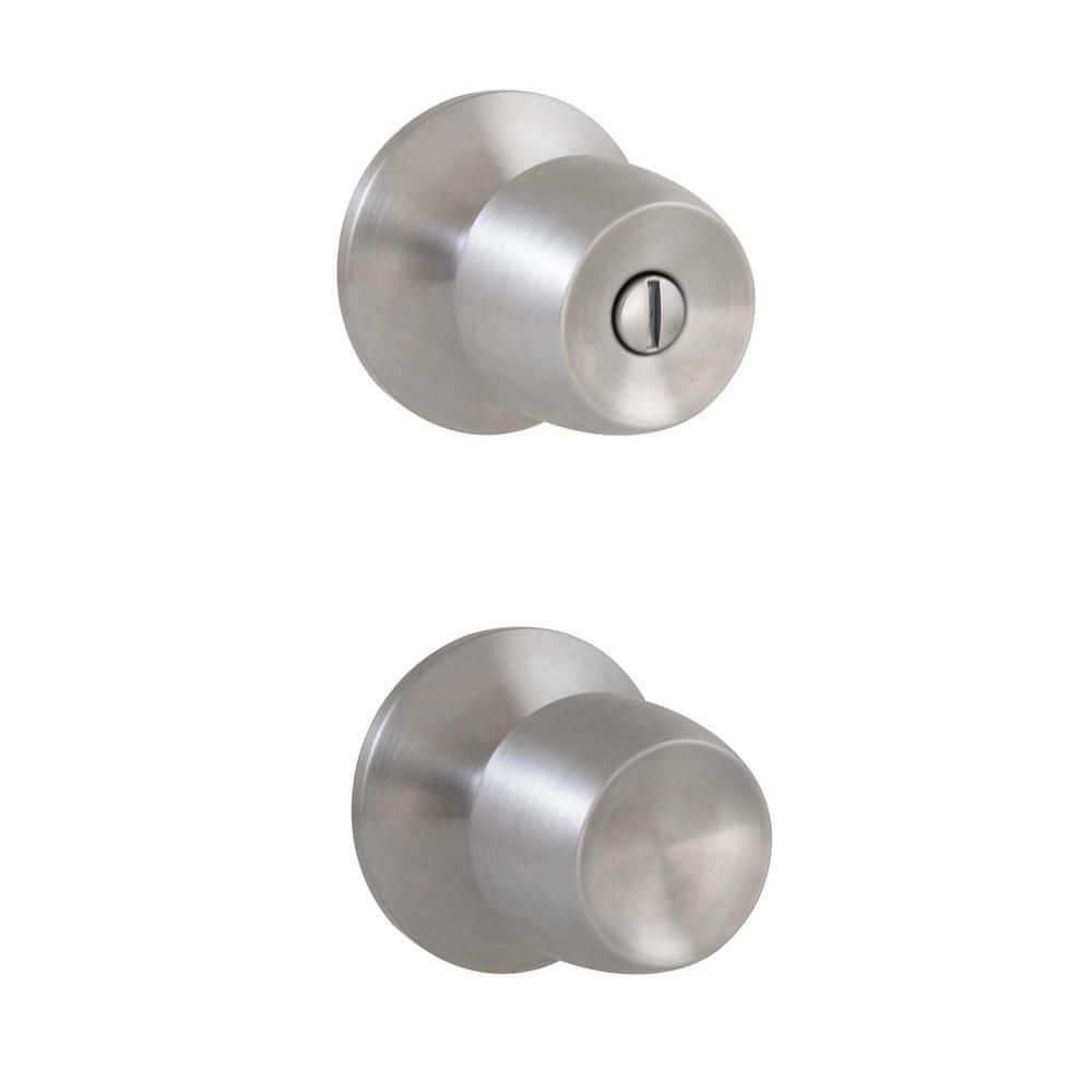 Defiant Brandywine Stainless Steel Bed/Bath Door Knob and Hall/Closet ...