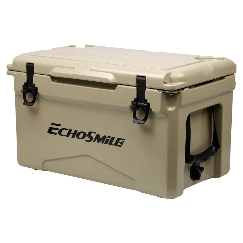 EchoSmile 30 qt. Rotomolded Cooler in Khaki TER-LCL030KB - The Home Depot