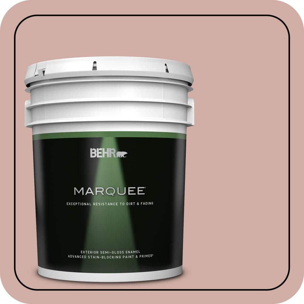 BEHR MARQUEE 5 gal. #190E-3 Velveteen Crush Semi-Gloss Enamel Exterior ...