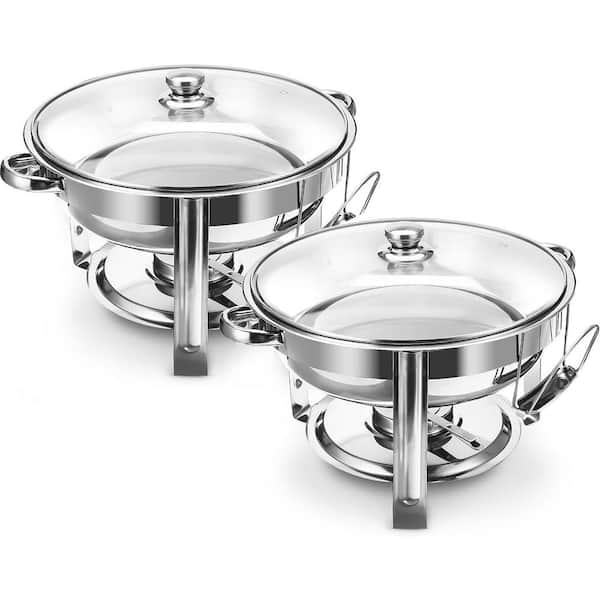 ALPHA Living 4 qt. Stainless Steel Chafing Dish Complete Set of 2 70012 ...