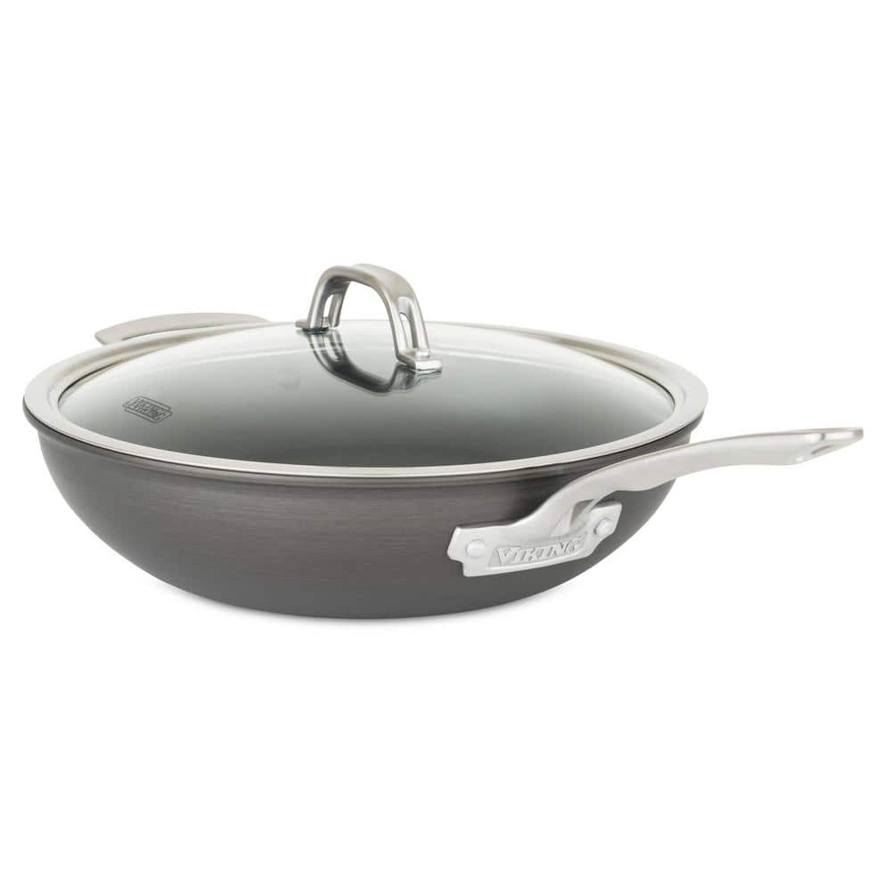 Viking Hard Anodized 12 in. Aluminum Nonstick Frying Pan-Chef's Pan in ...
