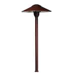 Best Pro Lighting Low Voltage Rust Outdoor Landscape Mushroom Pathway ...