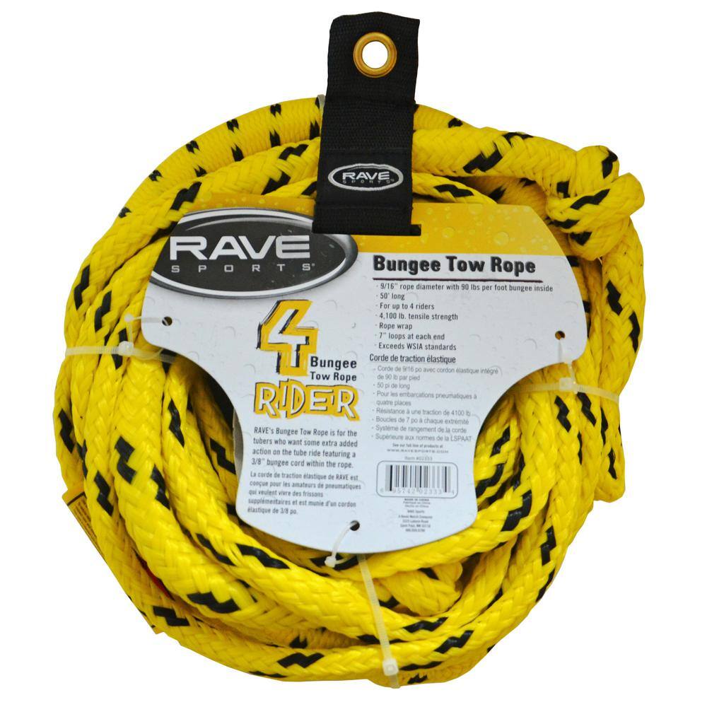 RAVE Sports Bungee 4-Rider Tow Rope 02333 - The Home Depot