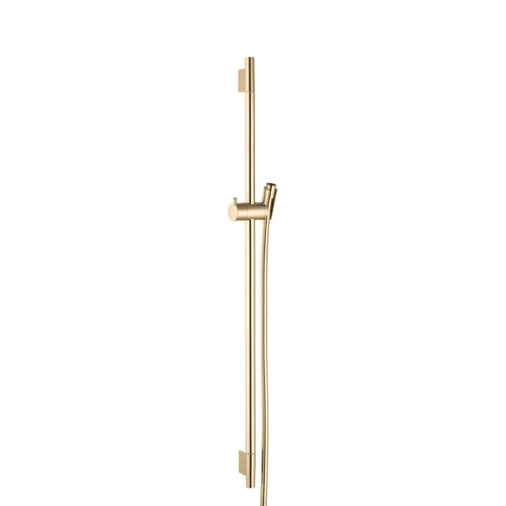 Hansgrohe Unica Wall Bar Shower Kits in Brushed Gold Optic 28631250 ...