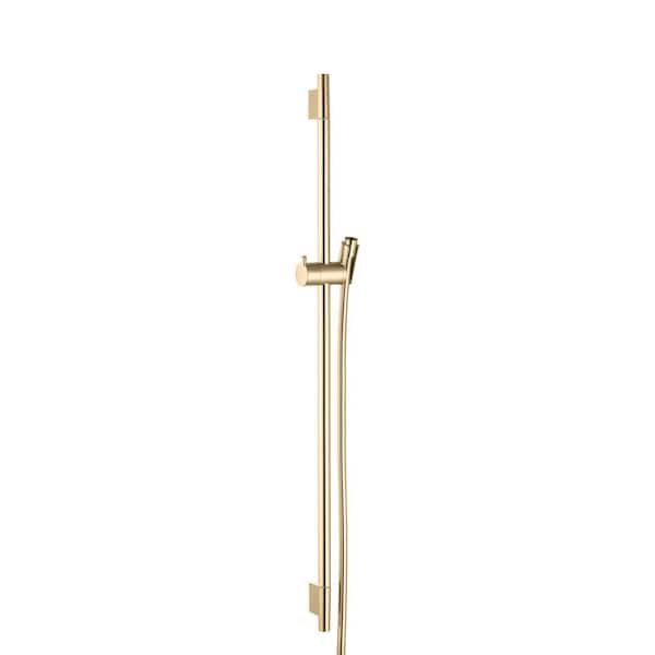 Hansgrohe Unica Wall Bar Shower Kits in Brushed Gold Optic 28631250 ...