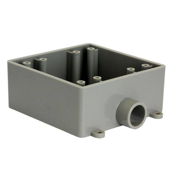 Commercial Electric 1/2 in. 2-Gang 32 cu. in. FSE Box - Grey FSE2050-CE ...