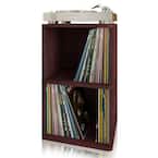 Way Basics zBoard Espresso 2-Shelf Vinyl Record Storage and LP Record ...