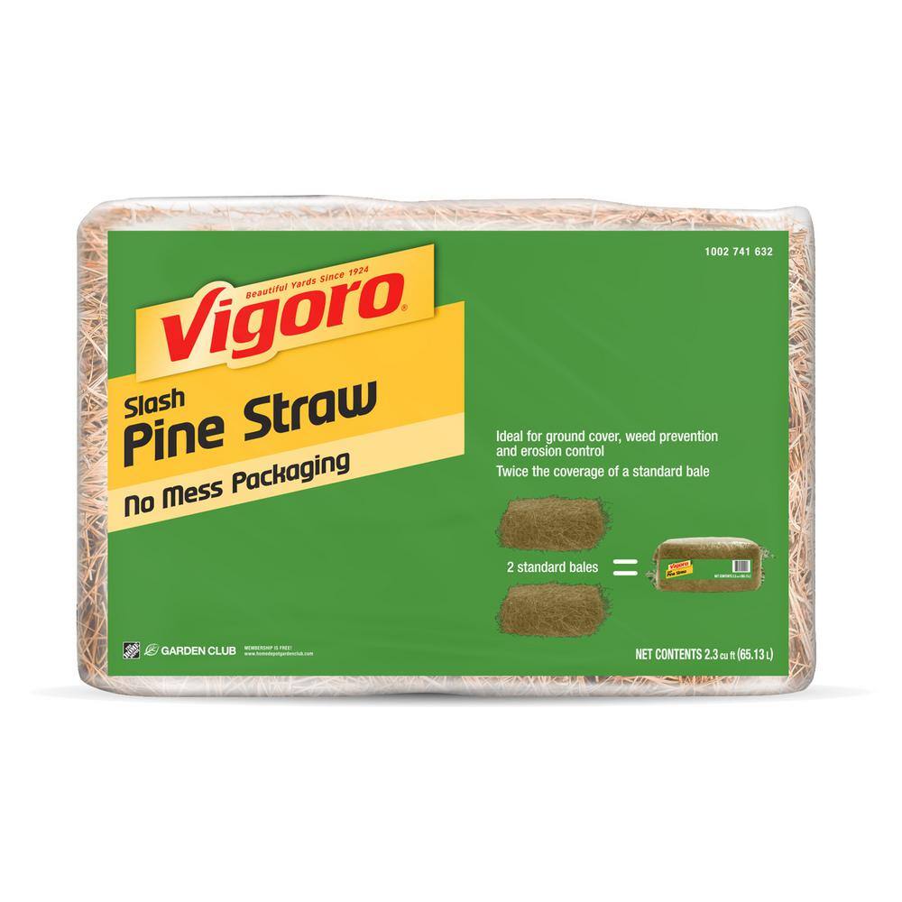 Vigoro 3,500 sq. ft. Bagged Long Leaf Pine Needle Mulch Pallet, 35 ...