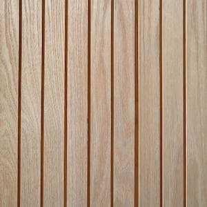 Timeline Sample - Fluted Solid Oak 3/4 in. x 5.5 in. W x 5.5 in. L ...