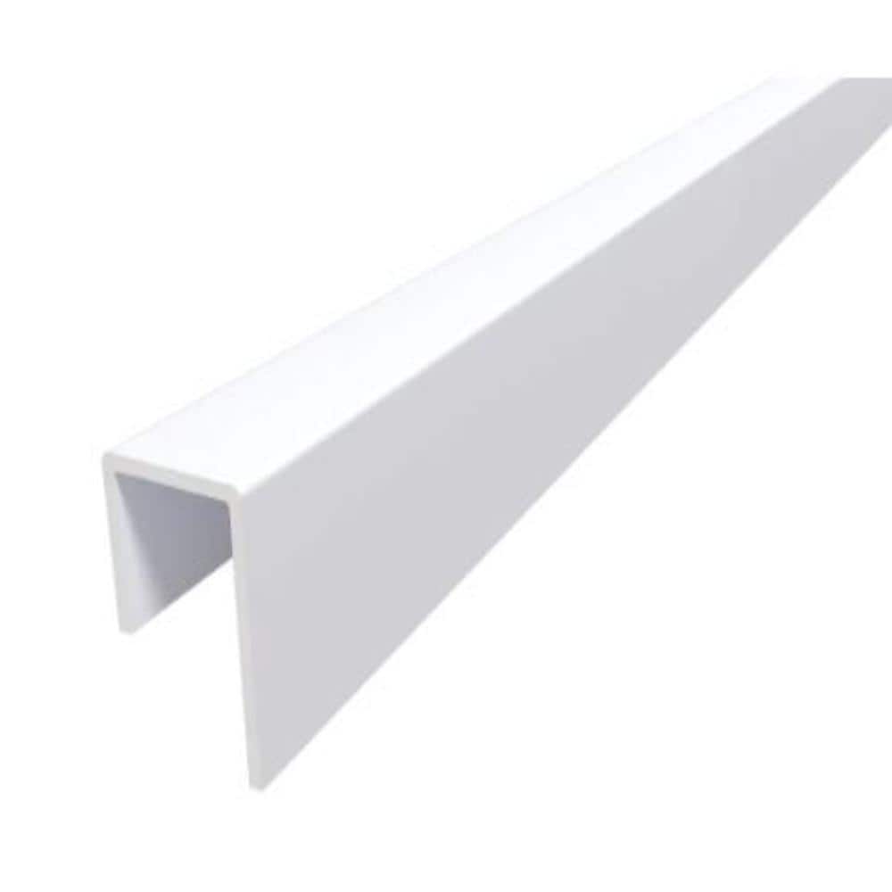 Trim-Tex 1/2 in. x 10 ft. Vinyl Drywall J Bead 1000400 - The Home Depot