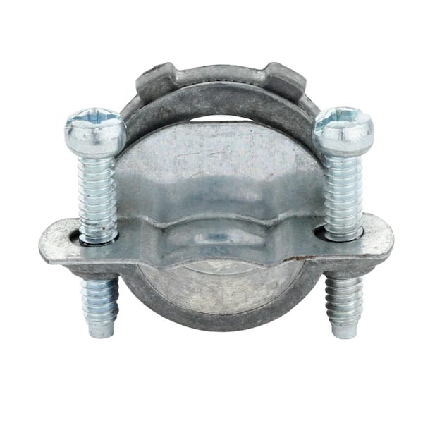 Commercial Electric 3/8 in. (1/2 in. Knockout) Non-Metallic Clamp ...