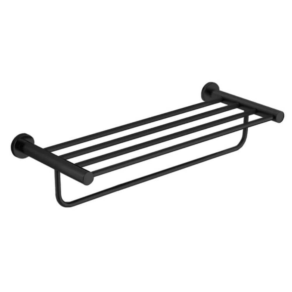 Nameeks General Hotel 23.8 in. Wall Mounted Single Rail Towel Rack in ...