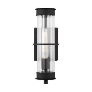 Generation Lighting Vado Small 1-Light Black Hardwired Outdoor Wall ...