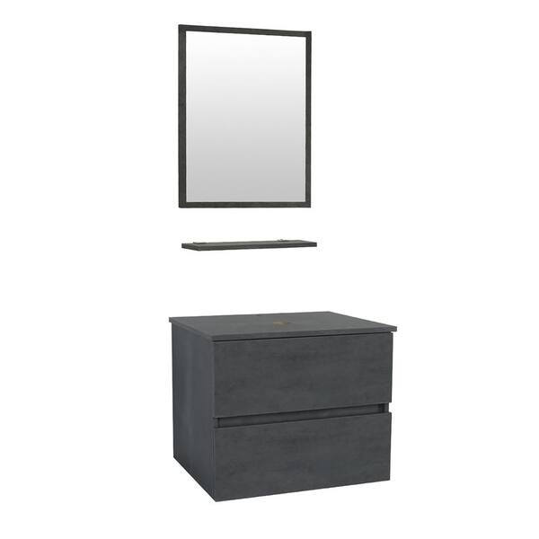 Hooseng Smowy 24 in. W x 20 in. D x 19.7 in. H Bath Vanity in Natural ...