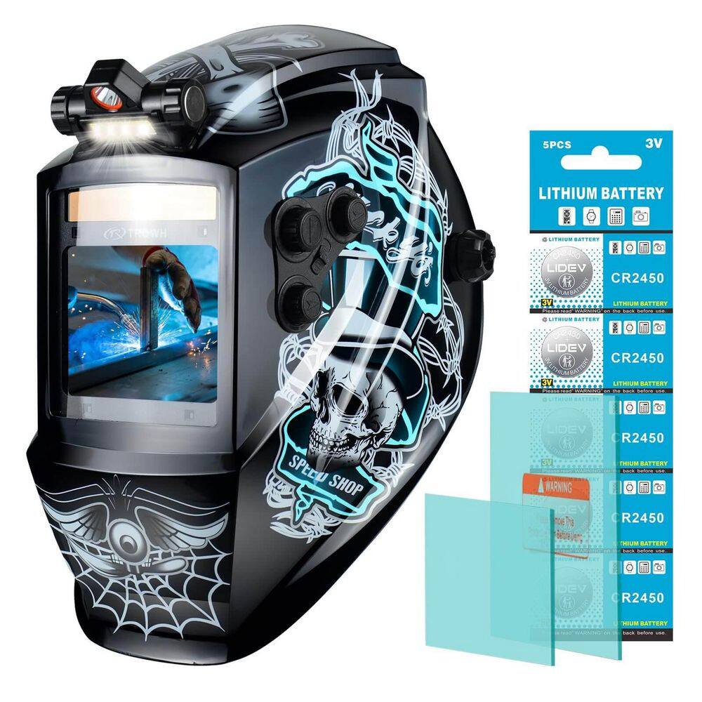 MYWISH Large View Auto-Darkening Welding Helmet with True Color SF ...
