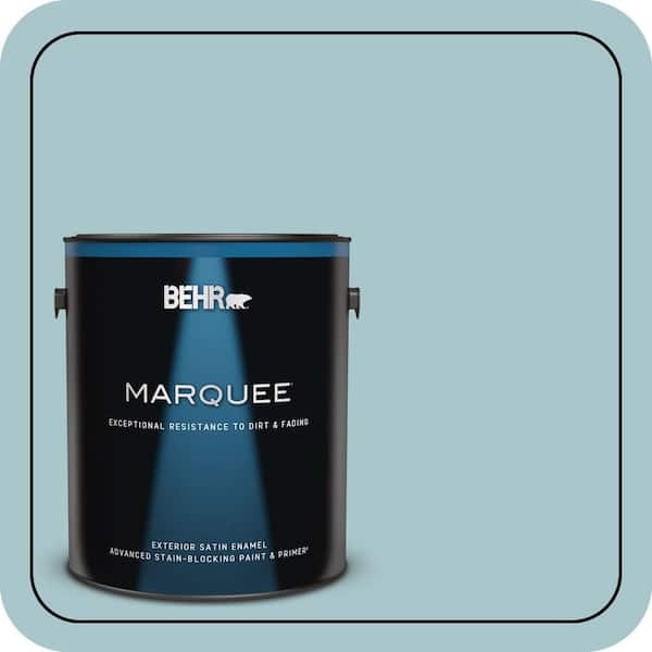 BEHR MARQUEE 1 gal. #S450-3 Spring Storm Satin Enamel Exterior Paint ...