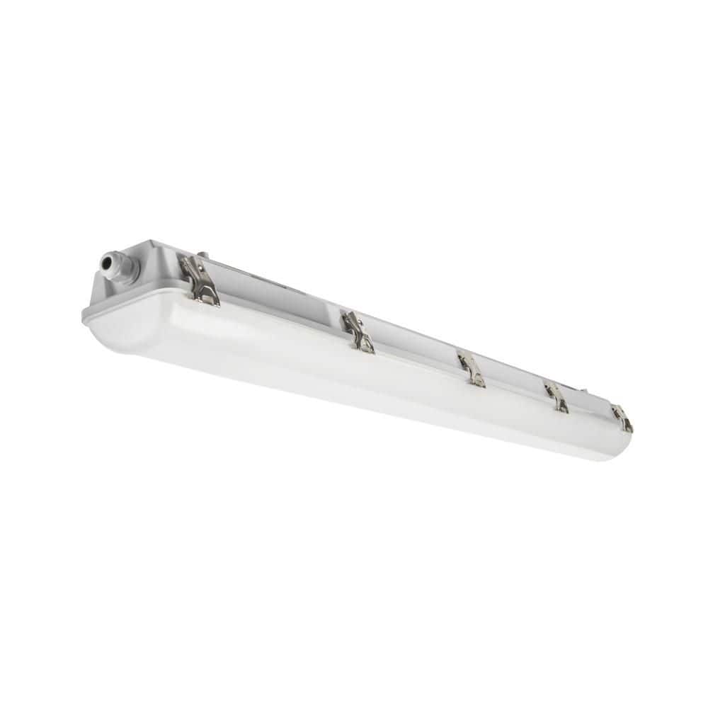 Vidalite 24 in. White Commercial Vapor Tight LED Flush Mount Light ...