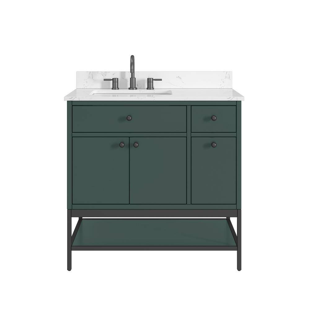 Avanity Paisley 36 in. W x 22 in. D x 35 in. H Single Sink Bath Vanity ...