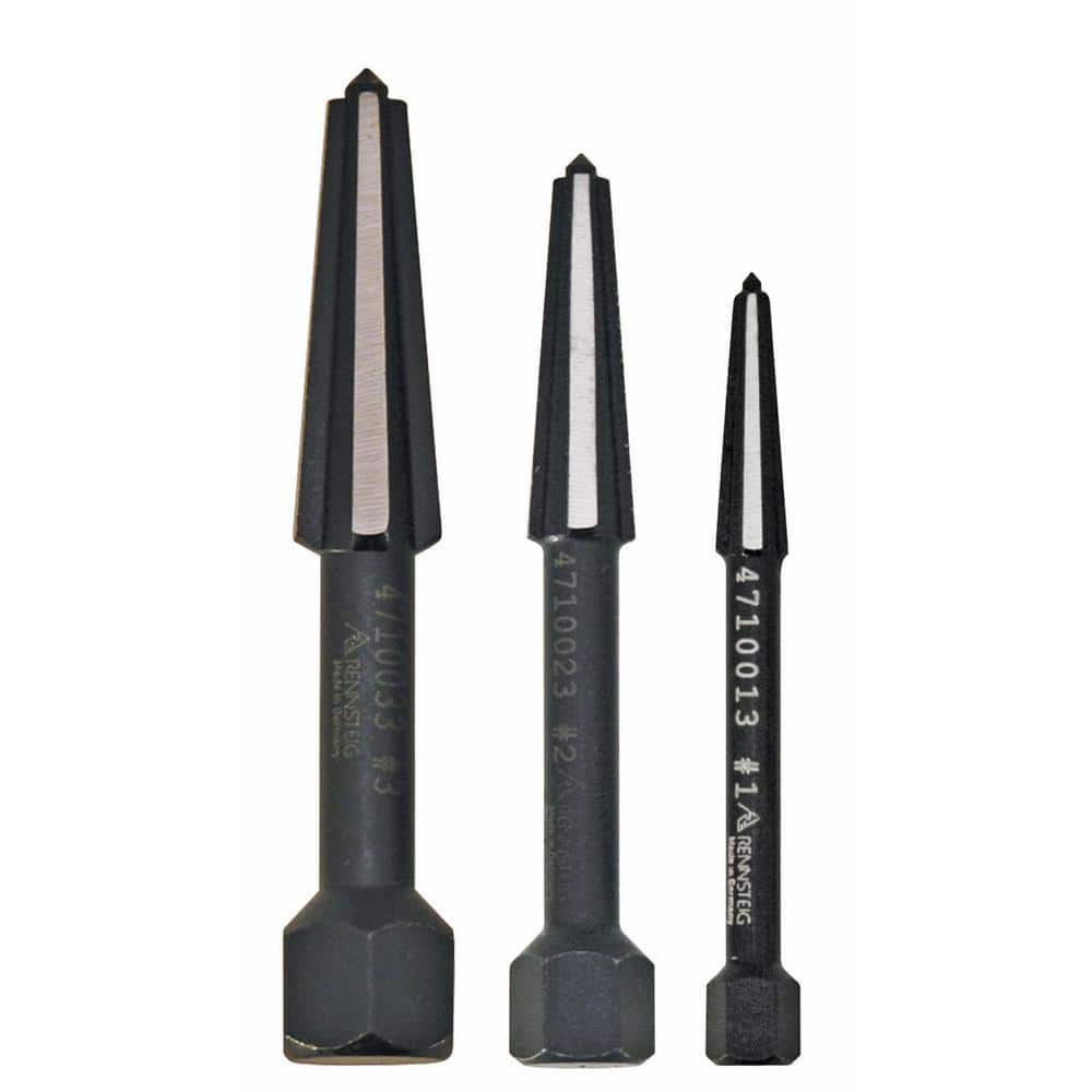 KNIPEX Screw Extractor Double Edged Set 3 Parts (Size 1-3 In Plastic ...